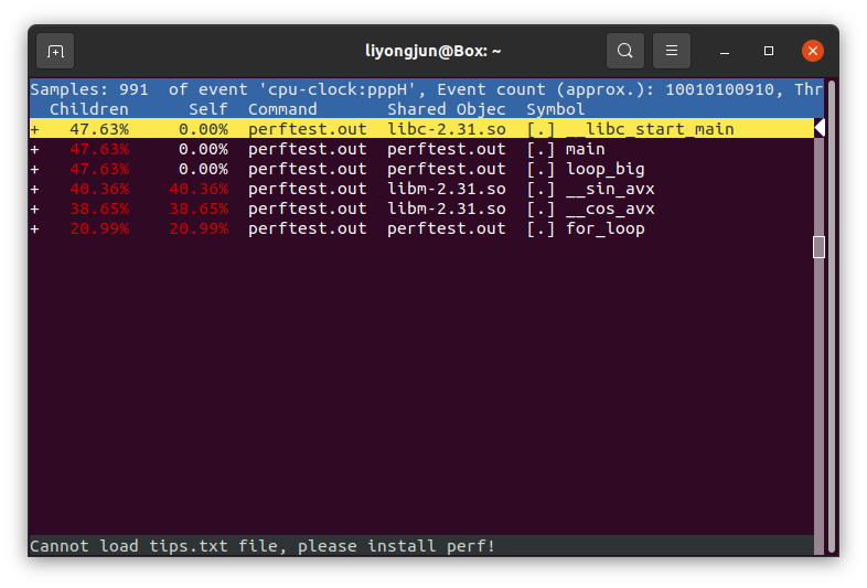 perf record/report_perf report-CSDN博客