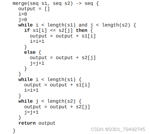 Merging Sorted Sequences: Linear Merge两ordered数列排序-CSDN博客