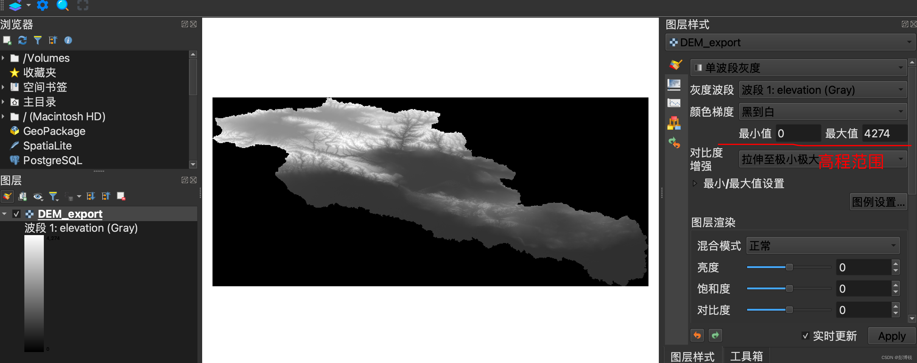 GEE平台获取指定区域DEM_gee提取dem-CSDN博客