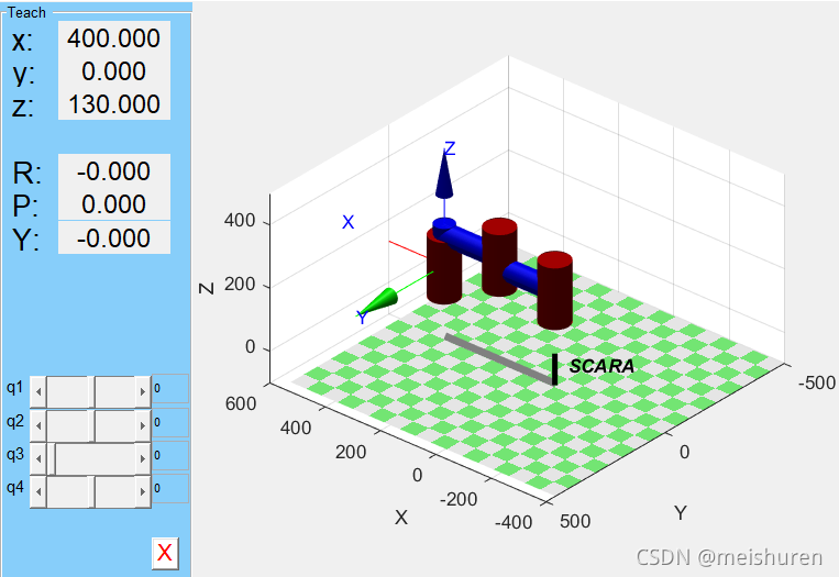 SCARA机器人运动学分析--Matlab_scara机器人机构简图-CSDN博客