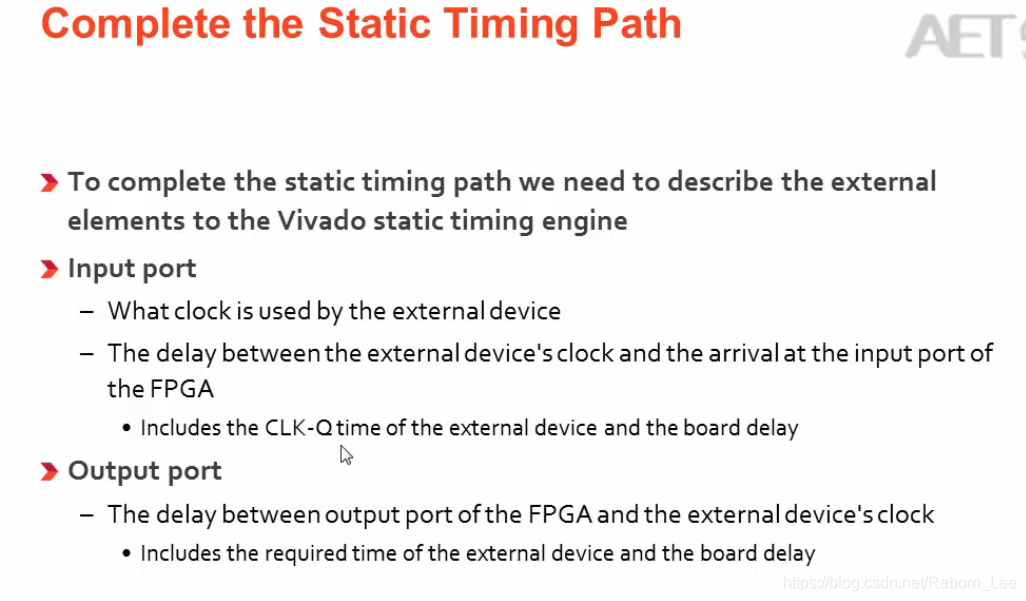 FPGA 】设置输入延迟（input delay）_当clock的周期是10ns,对于模块的input需要添加input delay,假设外部延迟是6n-CSDN博客