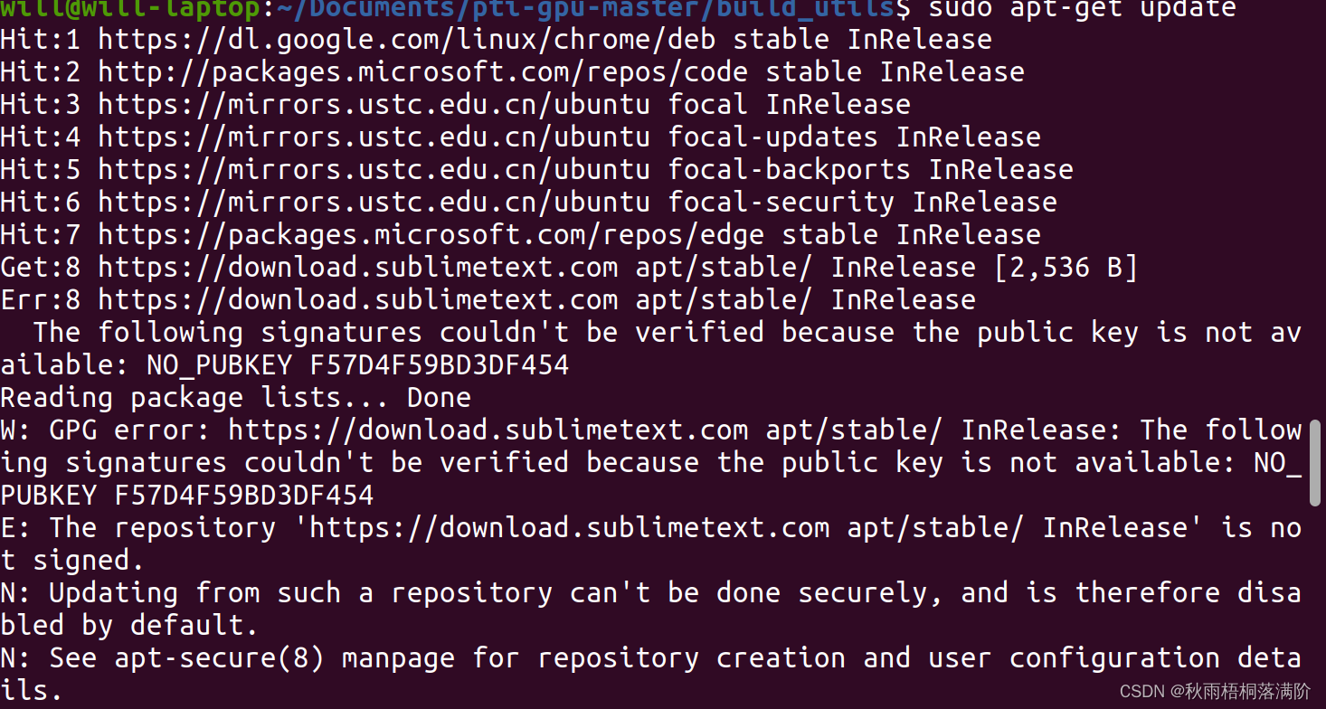 ubuntu中无法进行sudo apt update_制作ubuntu镜像时无法无法apt-update-CSDN博客