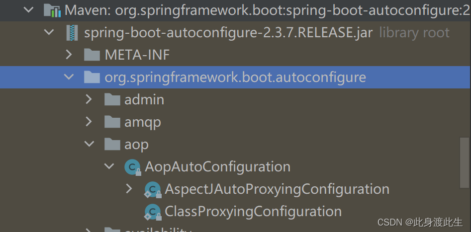 SringBoot关于AOP的自动装配_aop:aspectj-autoproxy springboot配置-CSDN博客