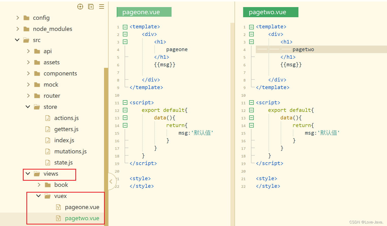 【Vue】之Vuex的入门使用，取值，修改值，同异步请求处理---保姆级别教学_vue.js_Love-Java.-2048 AI社区