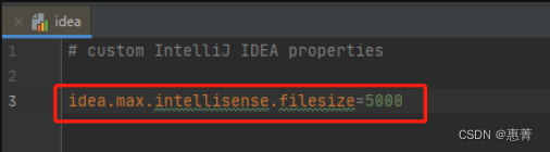 【idea】解决IDEA：The file size exceeds configured limit (5.12MB)._the file size exceeds the ...