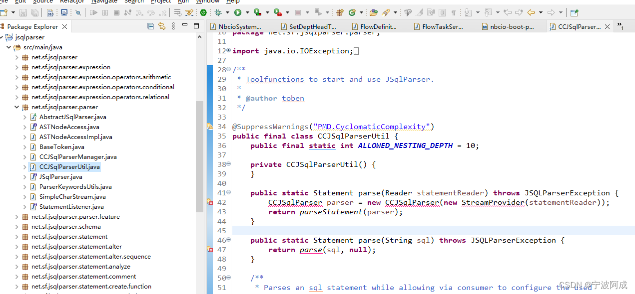 编译JSqlParser4.6-4.7最新源代码_jsqlparser 4.7-CSDN博客