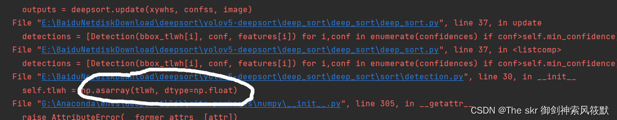 最近复现deepsort，发现run demo 出现错误module ‘numpy‘ has no attribute ‘float‘._`np.float` was a deprecated ...