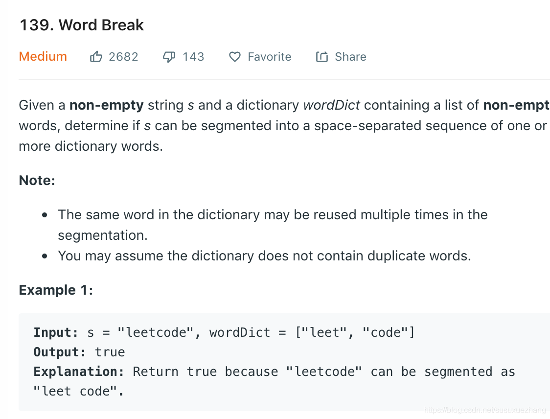 139. Word Break-CSDN博客