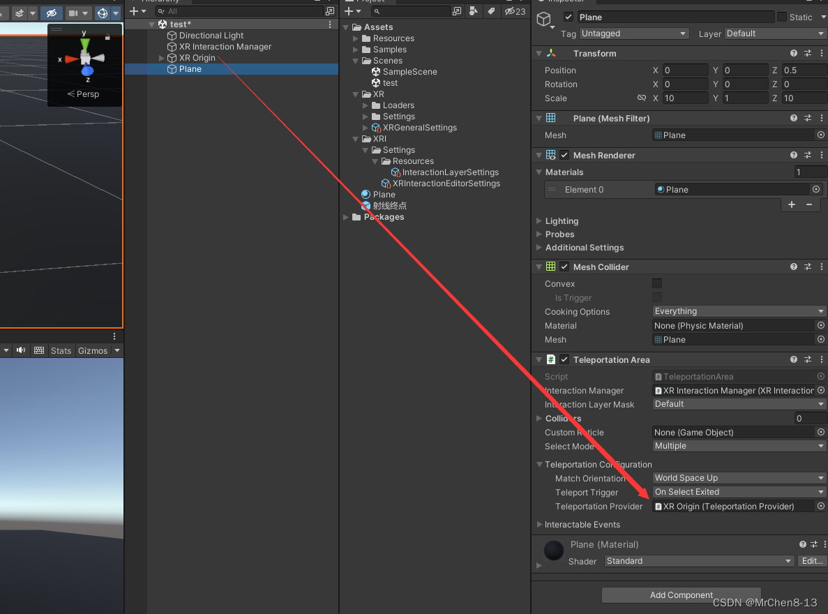 Unity中PicoXR的传送模块_unity pico开发 vr世界 射线传送移动后人的高度设定-CSDN博客