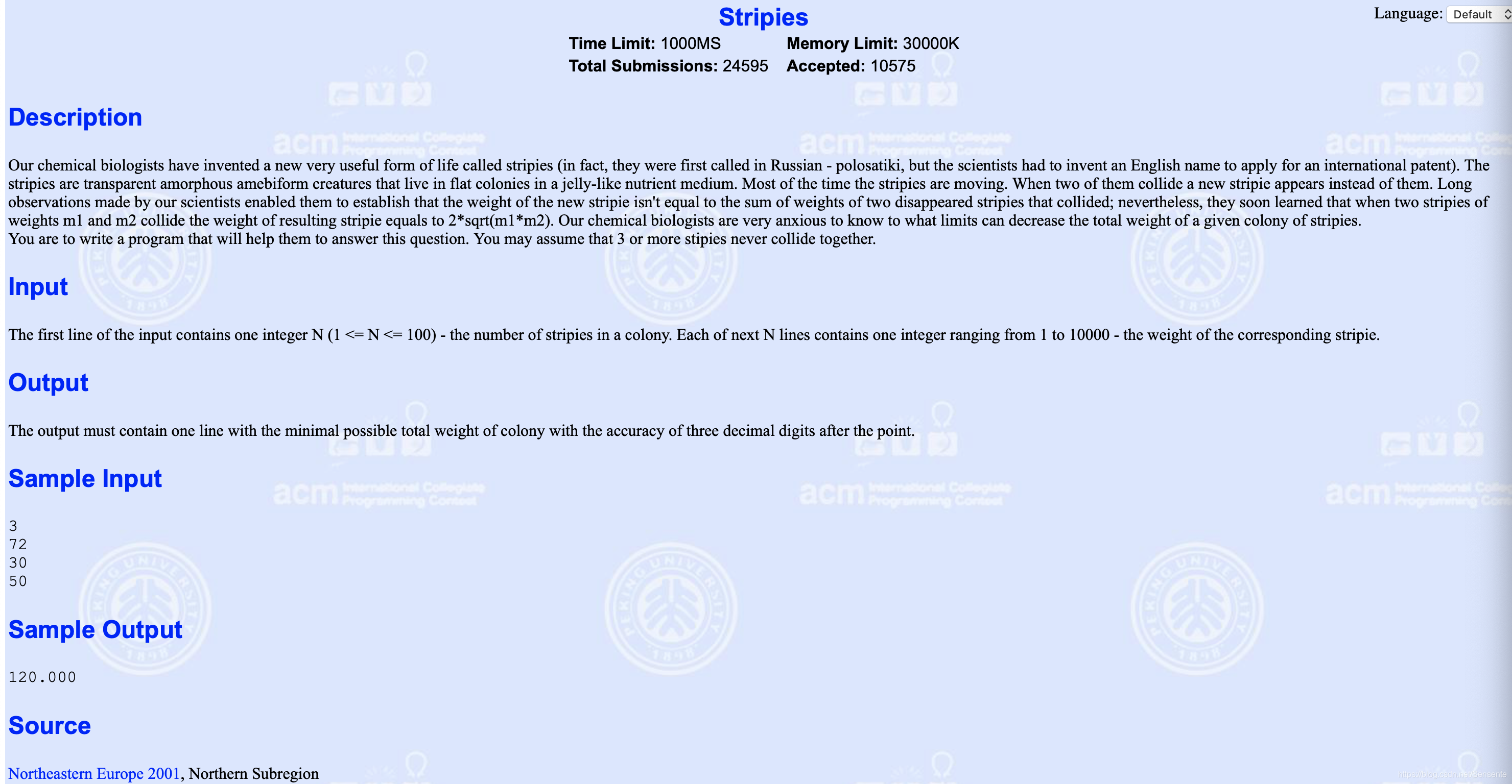 POJ 1862 Stripies（优先队列）_poj.org id=1862-CSDN博客