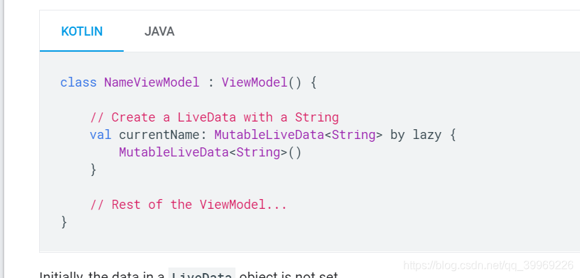 Android Jetpack: LiveData与ViewModel初始化错误问题_android mutablelivedata 没有初始值,获取报错-CSDN博客