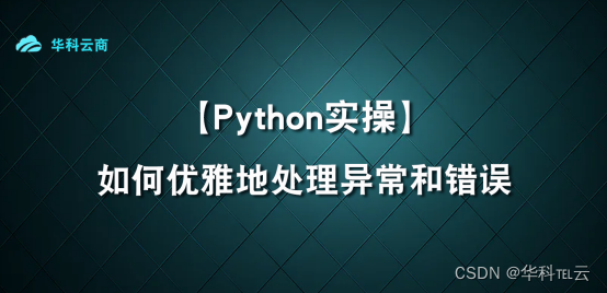 Python中处理异常和错误python 解决现有应用程序的问题和错误 Csdn博客 
