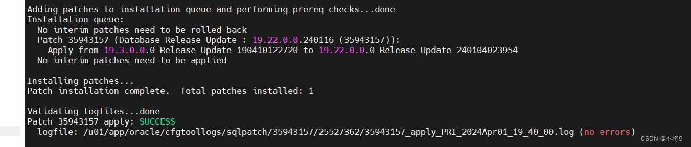 oarcle 19c ADG补丁升级(19.3-19.22)_oracle19.3补丁-CSDN博客