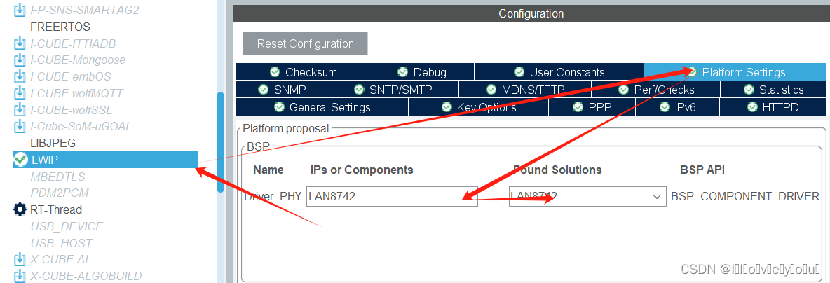 【笔记】STM32CubeIDE 1.15.1+阿波罗STM32F429+LAN8720A/YT8512C，配置ETH+LWIP，无操作系统实现PING-CSDN博客