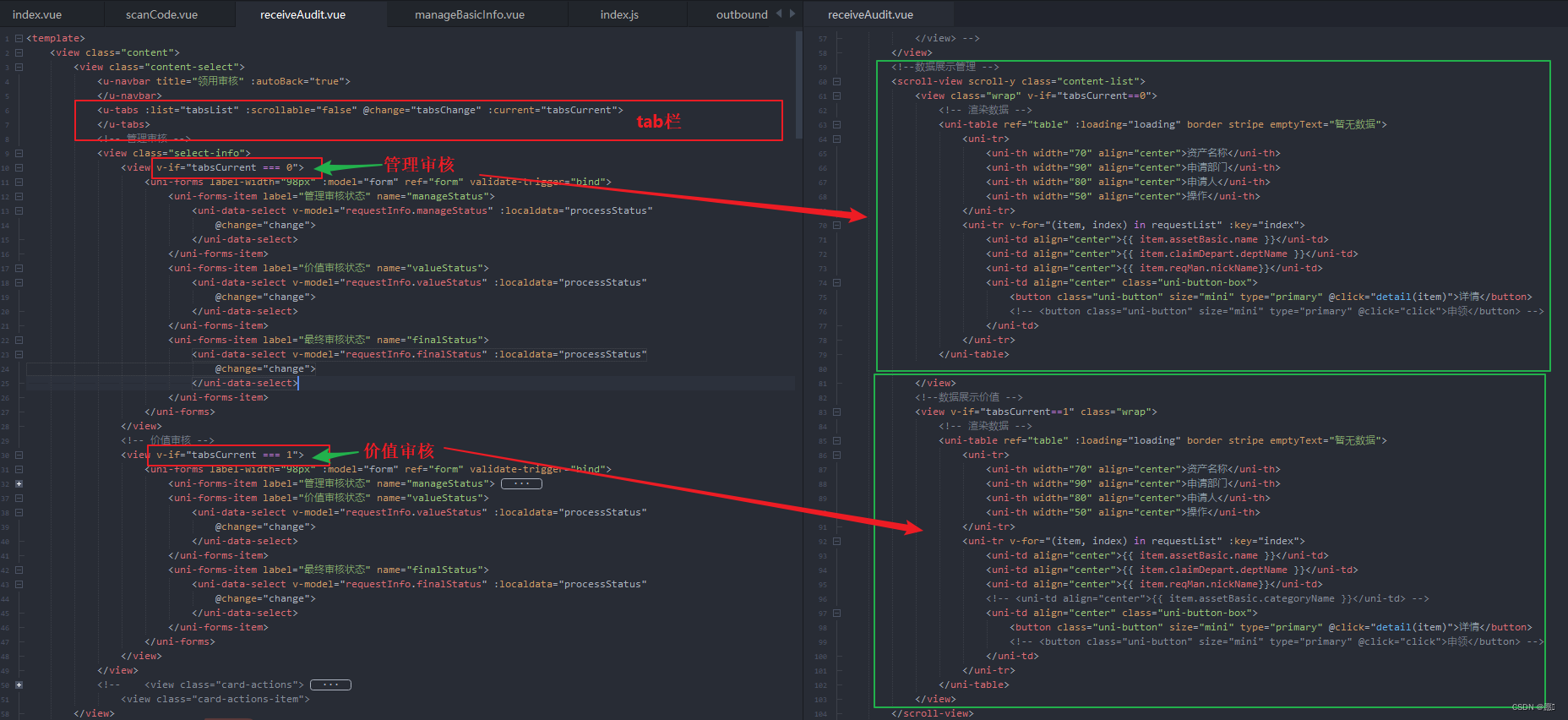 页面tab栏切换，点击详情，跳转同一个页面，页面标题进行相应的切换，点击详情，跳转到对应的点击数据信息ts关于table切换标题数据 Csdn博客