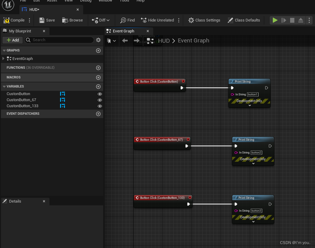 UE学习记录02----UMG创建控件模板+事件分发器_unreal umg控件蓝图-CSDN博客