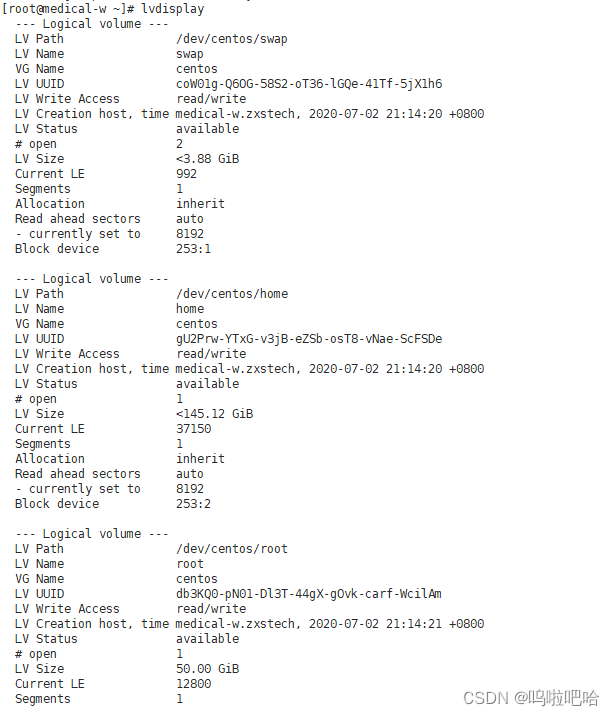 /dev/mapper/centos-root linux 扩容_linux 扩容 centos-root-CSDN博客
