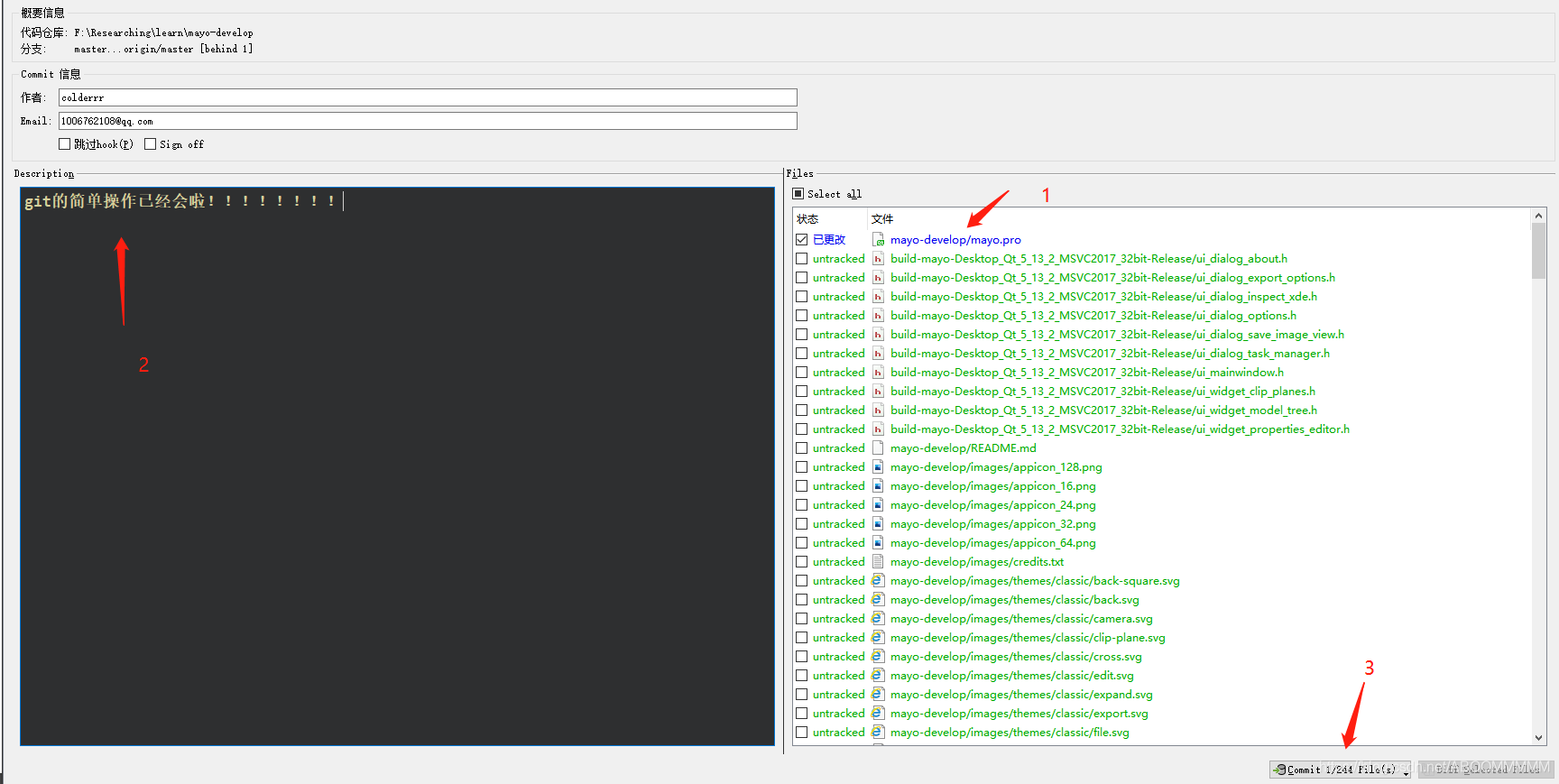 在QT中使用Git遇到push失败的解决办法_cannot run "git rev-parse --git-dir-CSDN博客