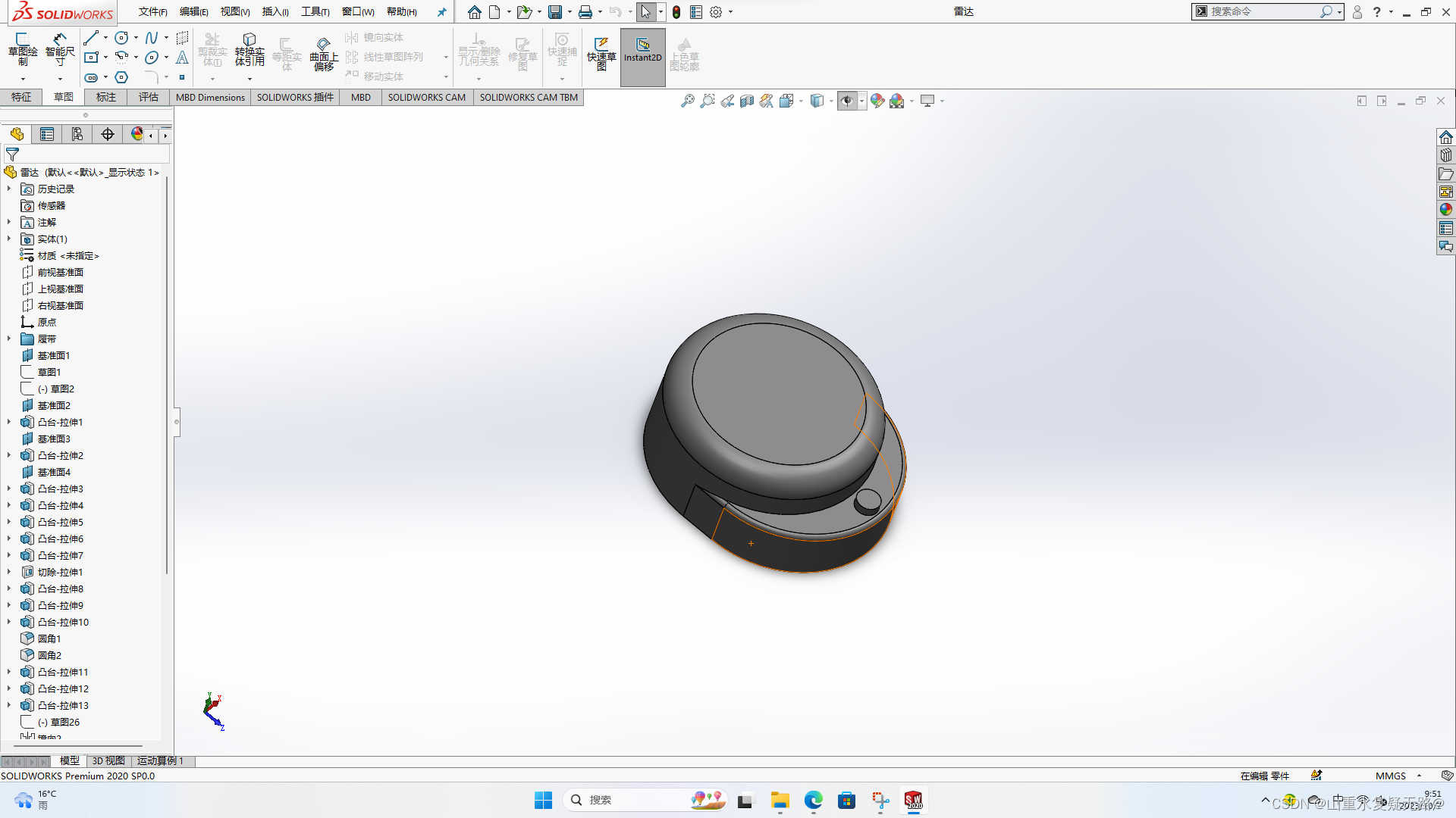 在SOLIDWORKS搭建一个简易的履带式机器人_solideworks创建机器人小车模型并导入robotstudio-CSDN博客