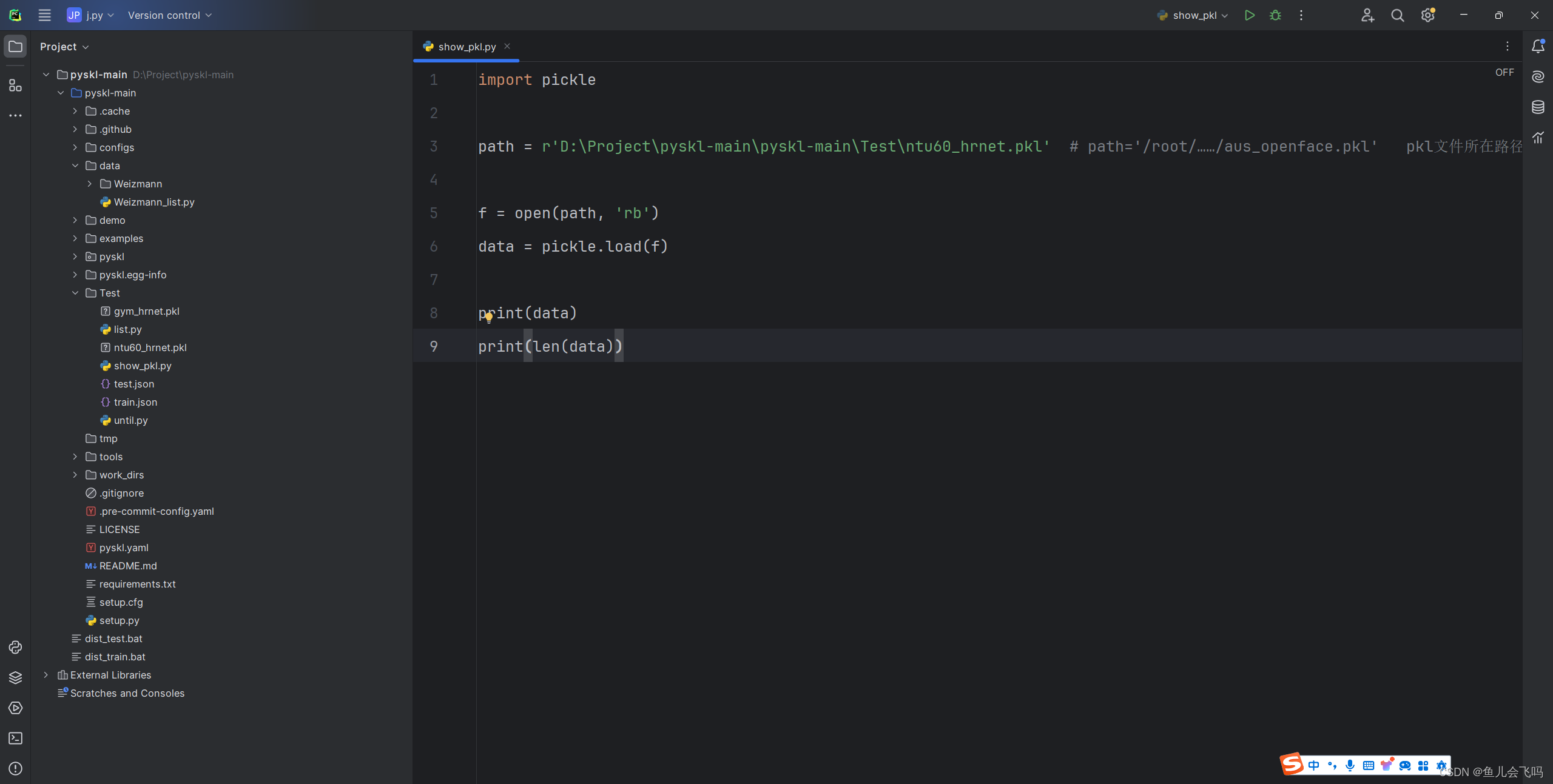 如何打开.pkl文件查看里面的内容-CSDN博客