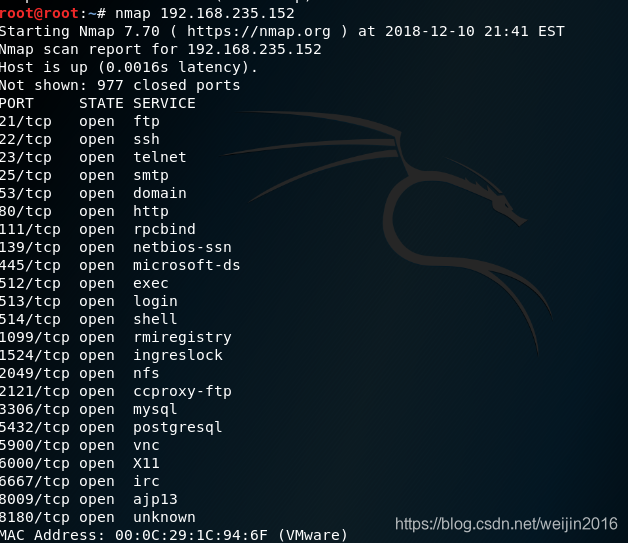kail Linux学习笔记-信息收集-namp扫描，发现waf类型_nmap 如何判断有无waf-CSDN博客
