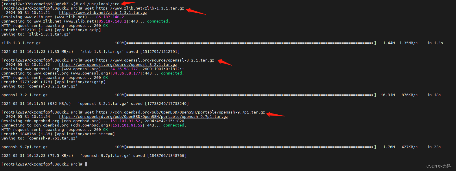 Linux OpenSSH最新版9.7p1升级操作详细教程_openssh-9.7p1.tar.gz-CSDN博客