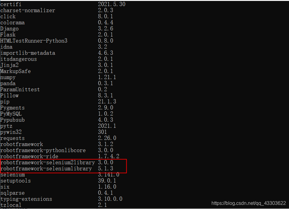 Robotframework常见问题_robot 查看安装的依赖list-CSDN博客