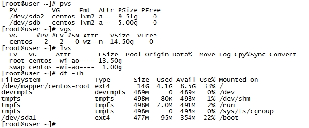 Linux LVM磁盘空间扩容的新方法_pvresize-CSDN博客