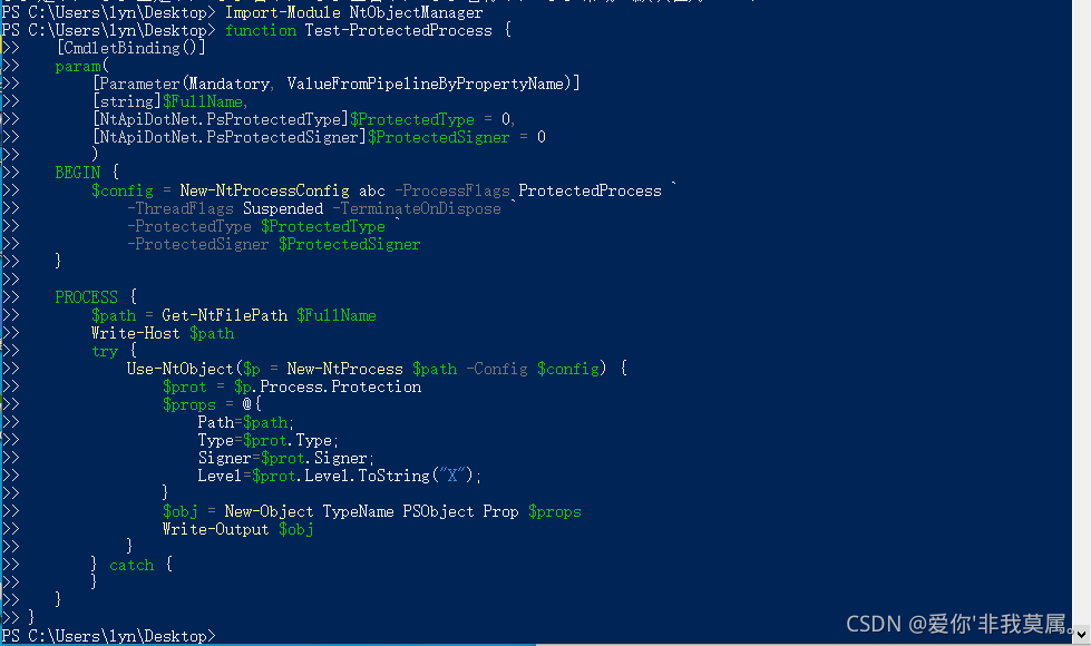 power shell导入Import-Module NtObjectManager爆Import-Module : 无法加载文件 C:\Program Files ...
