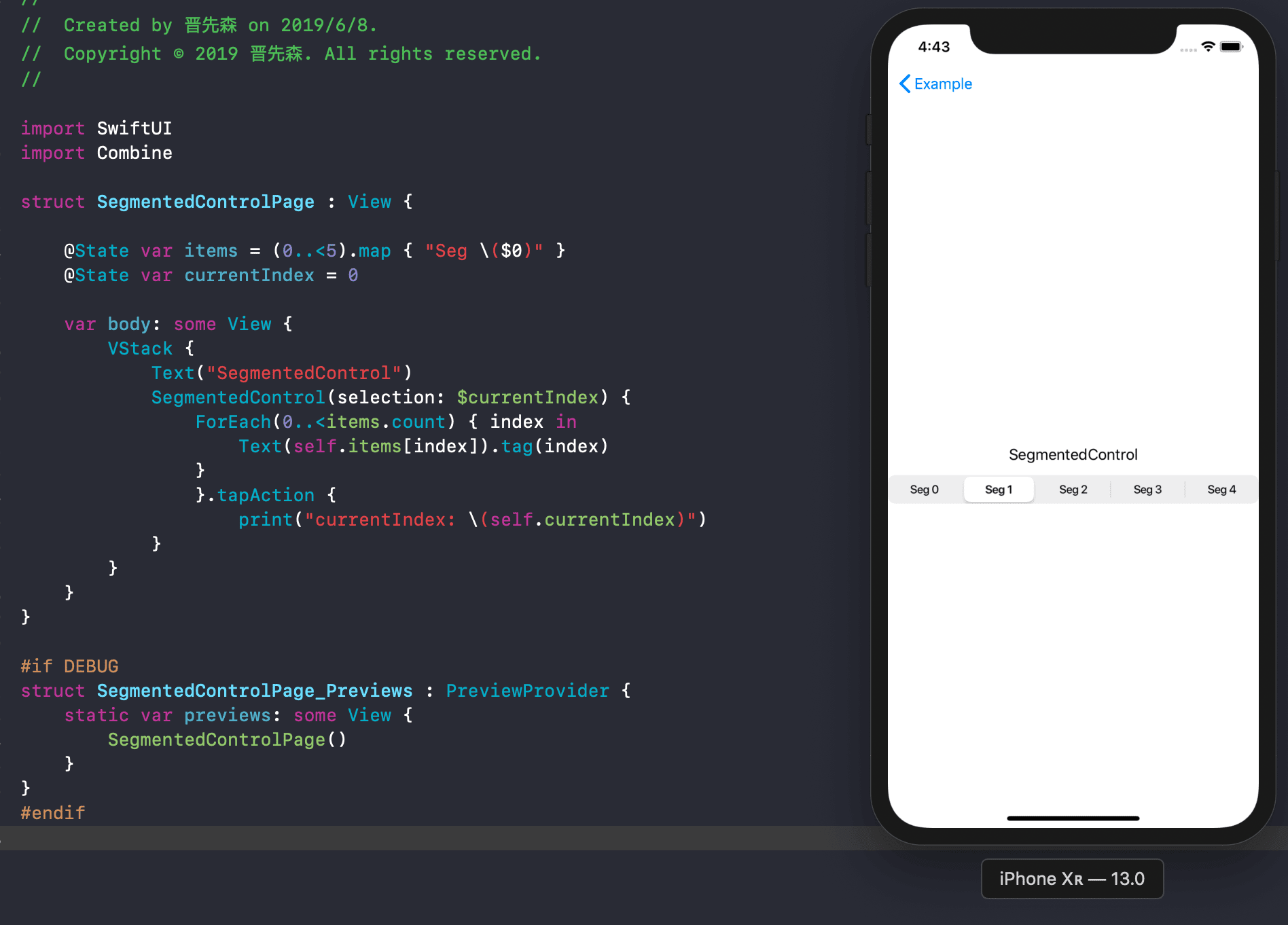 参考 Swiftui 官方示例做的常用组件示例，新手看过来，五分钟看完swiftui 组件 Csdn博客