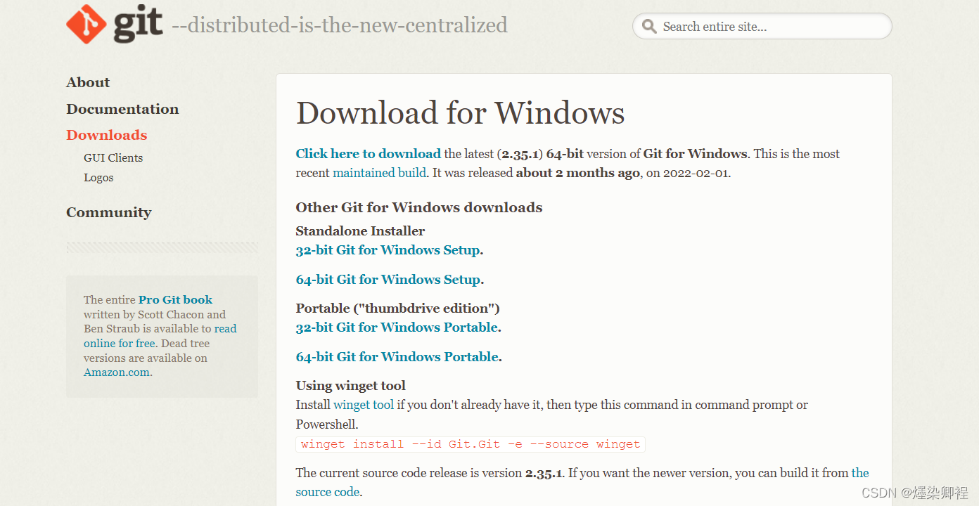 Git安装教程_git standalone installer-CSDN博客