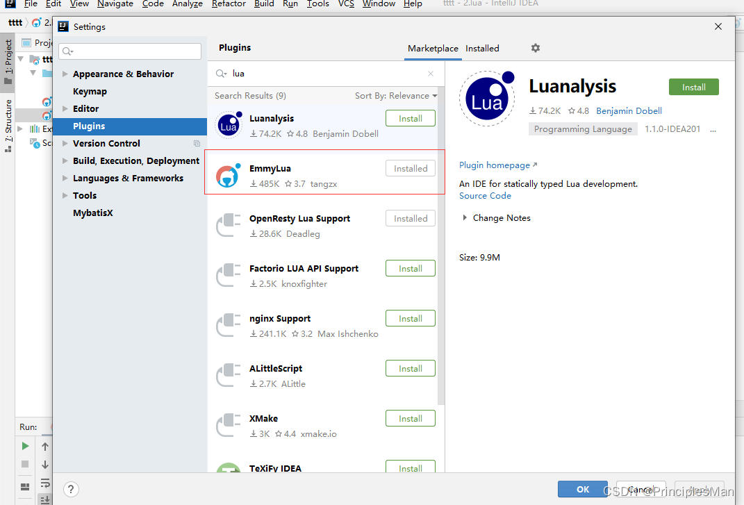 idea lua开发环境搭建_idea lua插件-CSDN博客