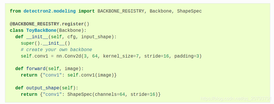 detectron2学习:KeyError: “No object named ‘XXXXX‘ found in ‘BACKBONE‘ registry!“_no object named ...