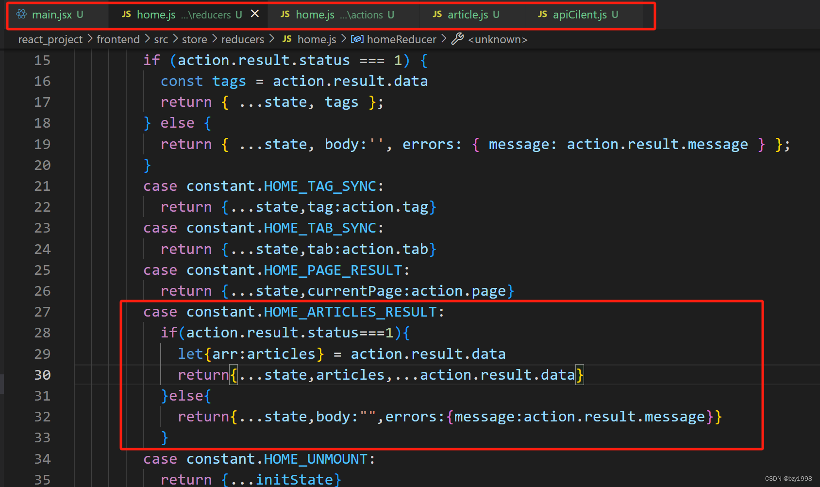 不同标签点击动作触发以后的reducer渲染page更新-CSDN博客