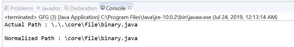 java normalize_Java Path normalize()用法及代码示例-CSDN博客