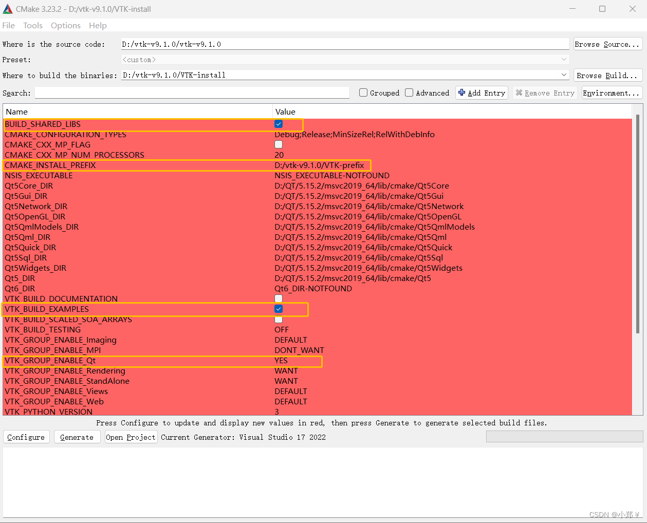 VS2022+qt5.15.2+cmake3.23.2配置VTK9.1.0版本_vtk vs2022-CSDN博客