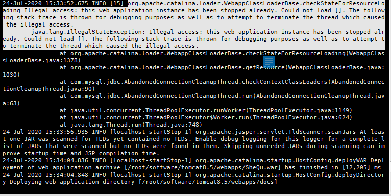 this web application instance has been stopped already. Could not load []._心诚则灵＇-华为开发者空间