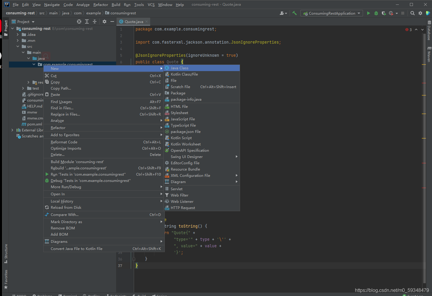 【练习】2.Consuming a RESTful Web Service-CSDN博客
