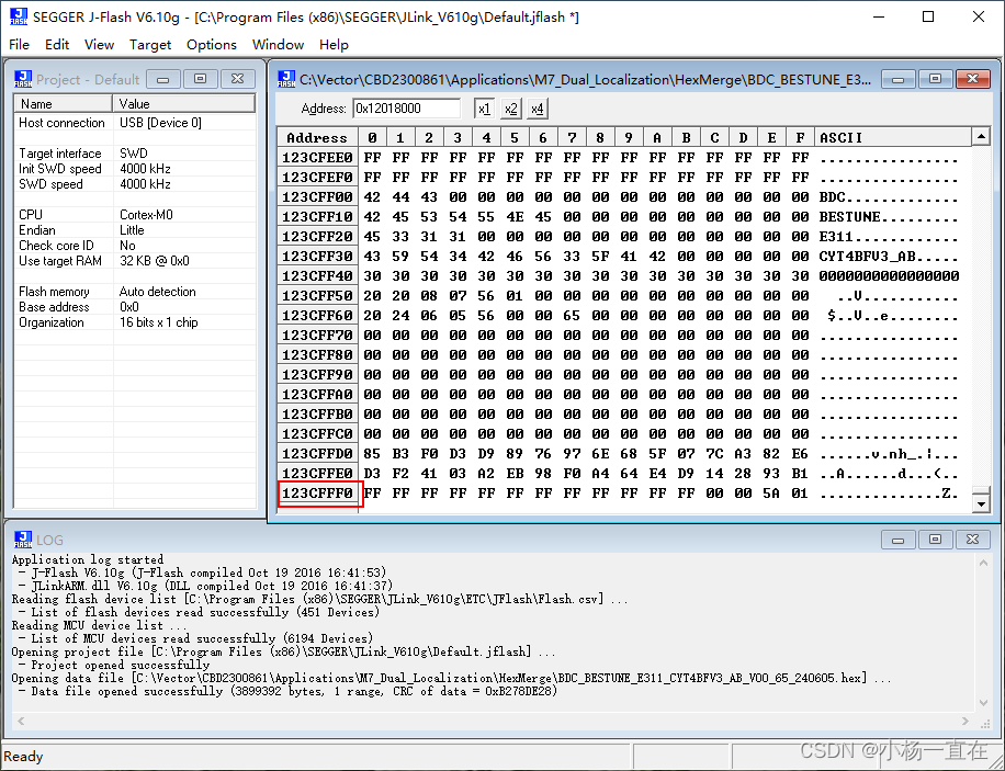 如何使用J-Flash生成.bin文件_jflash hex转bin-CSDN博客