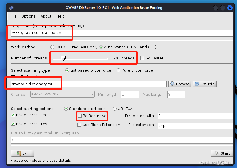 使用DirBuster寻找敏感文件和目录_owasp dirbuster-CSDN博客