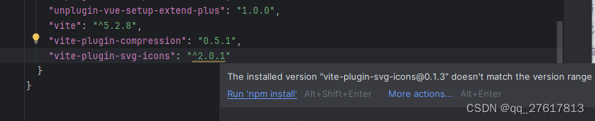 Vitevue3项目vite Plugin Svg Icons版本问题报错syntaxerror Named Export Createsvgiconsplugin N Csdn博客