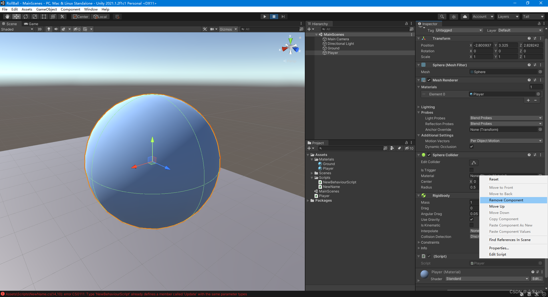 All compiler errors have to be fixed bafara un enter playmode!-CSDN博客