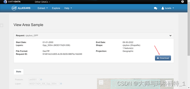 使用AppEEARS下载数据（以MODIS GPP数据产品为例）_daac2disk 使用教程-CSDN博客