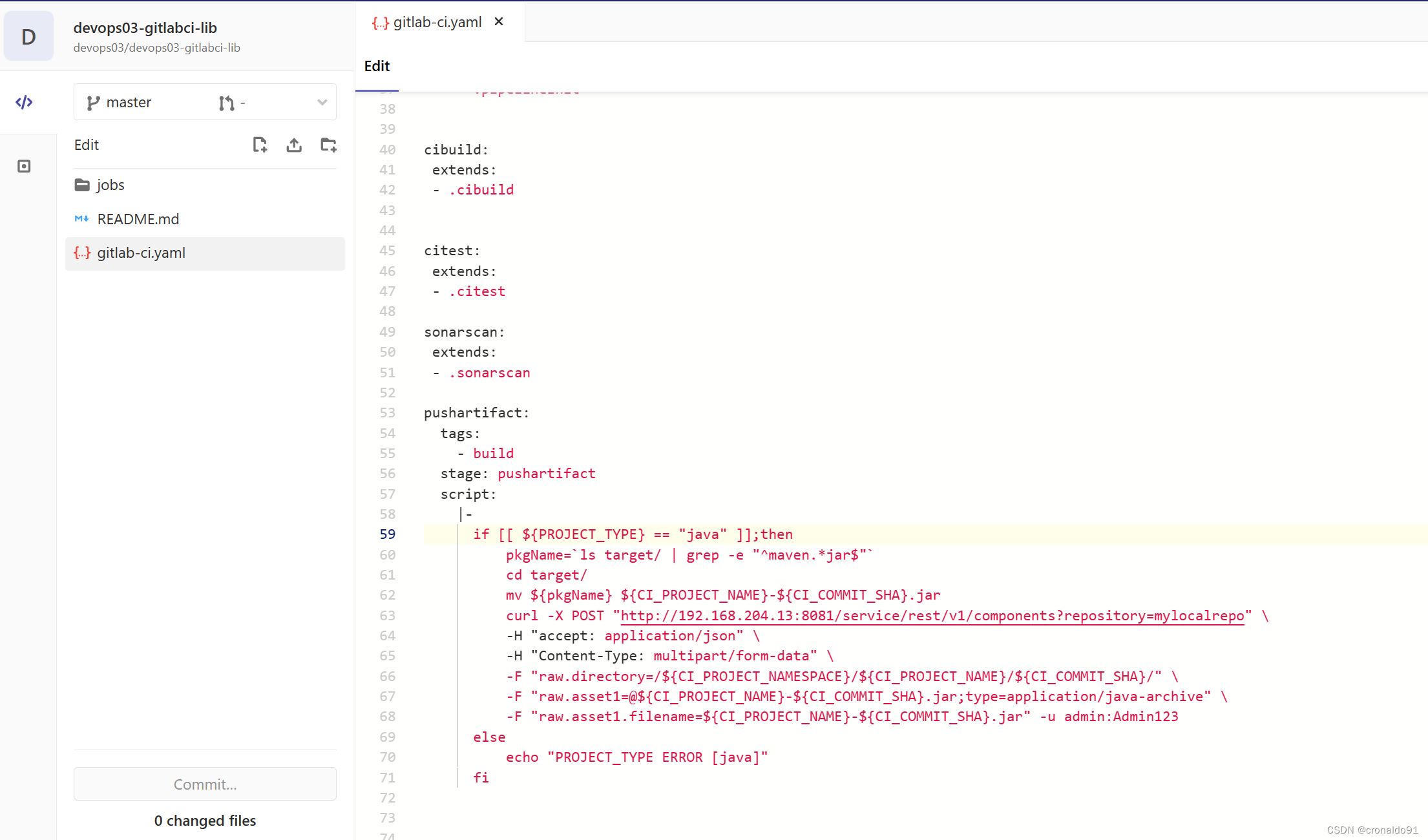持续集成交付CICD：GitLabCI上传Nexus制品_gitlab nexus-CSDN博客