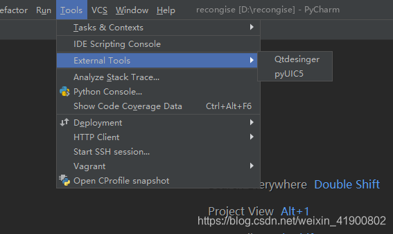 pycharm配置QT Designer后打不开解决方式_error running 'qtdesigner': cannot start ...