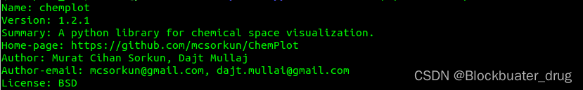 化学空间可视化(chemical space visualization)开源软件ChemPlot的安装及使用-CSDN博客