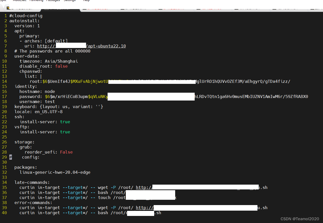 Why late-commands DOSE not run in user-data,when use UBUNTU22.10 autoinstall from PXE?-CSDN博客