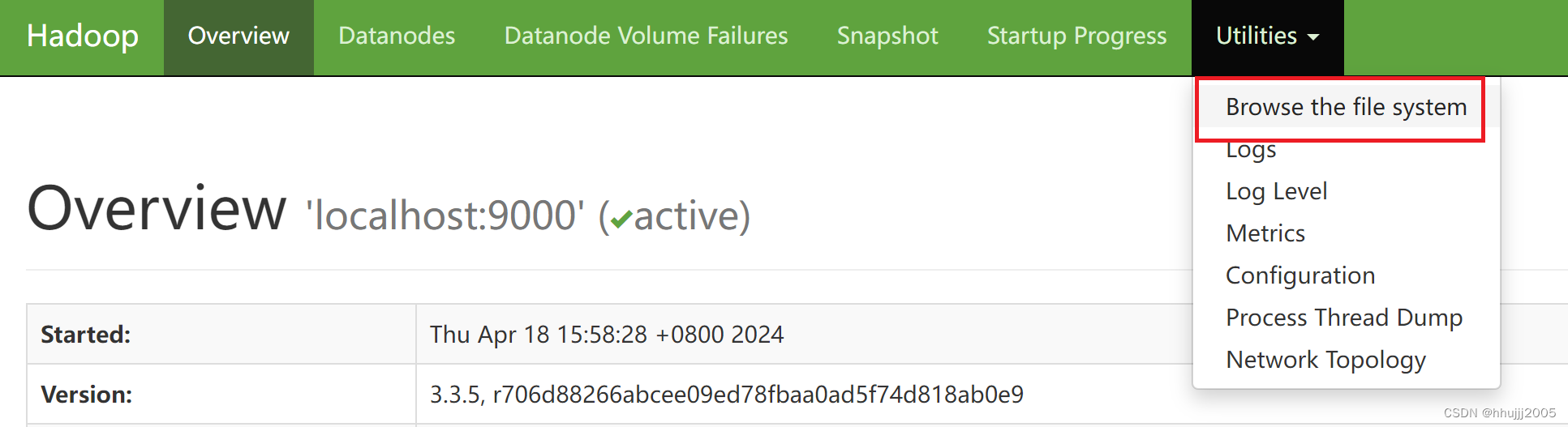 Hadoop HDFS基本操作之Web UI操作（Linux Centos ）_怎么配置hdfs的web-CSDN博客