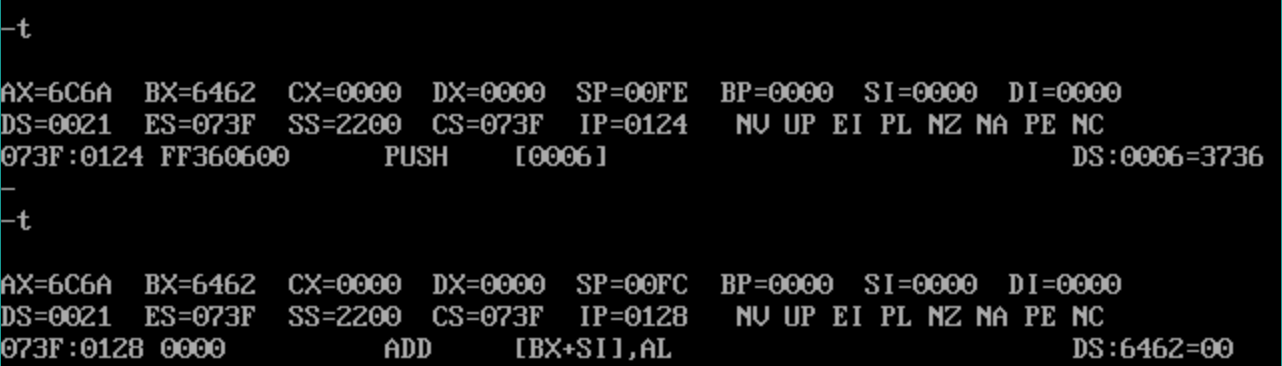 【汇编语言实验二】用机器指令和汇编指令编程（2）执行以下程序当执行了mov Bxword Ptp Var1以及mov Chbyte Ptp Csdn博客