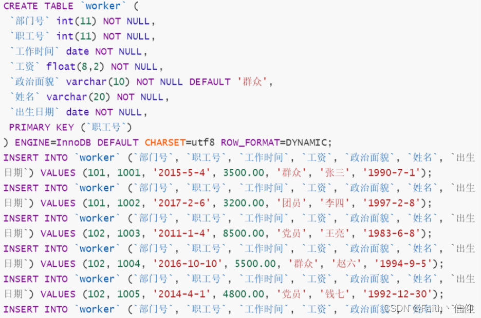 MySQL之DML和DDL-CSDN博客